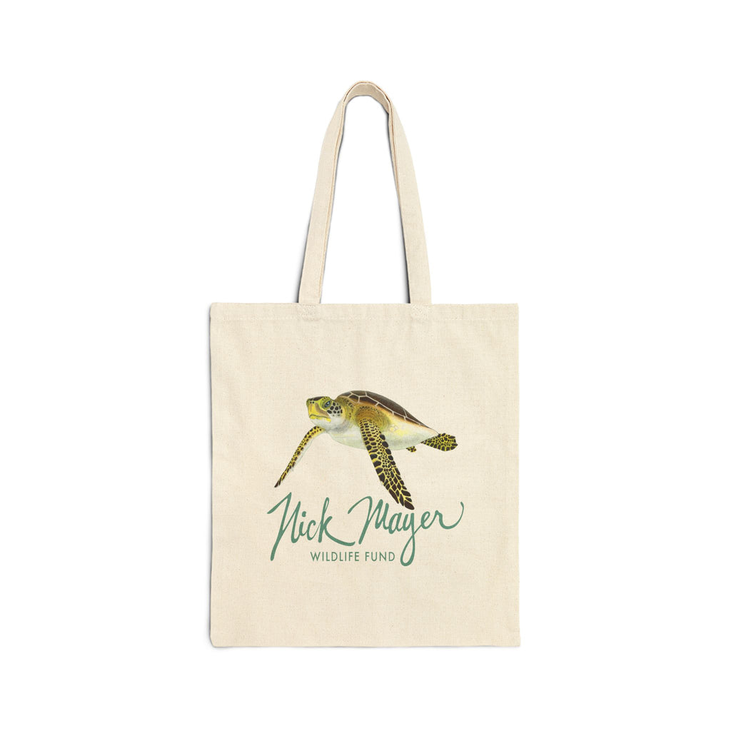 Nick Mayer Wildlife Fund Juvenile Green Turtle Canvas Tote