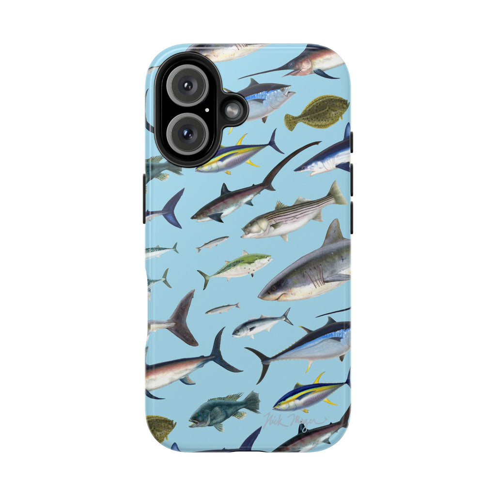 New England Fish Blue Phone Case, NEW! (iPhone)