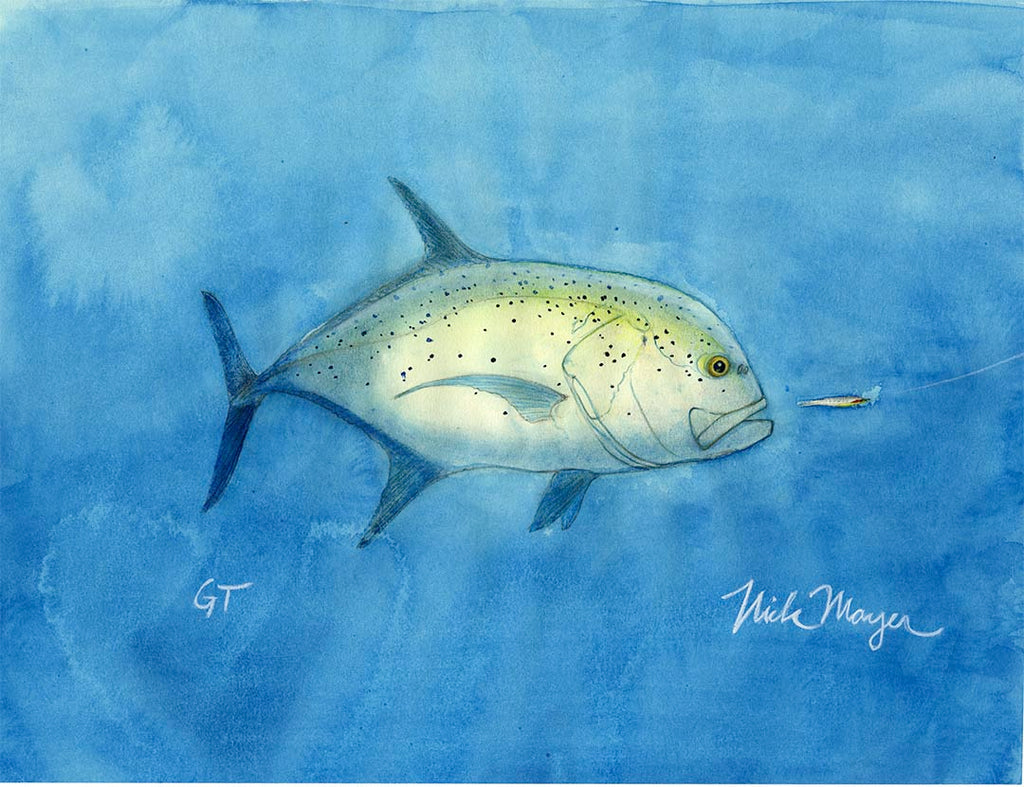 This One-of-a-Kind Original Pencil Drawing of a Bluefish