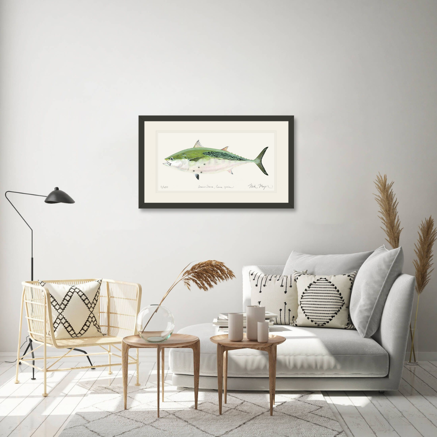 Catch the thrill of False Albacore fishing with Nick's Art
